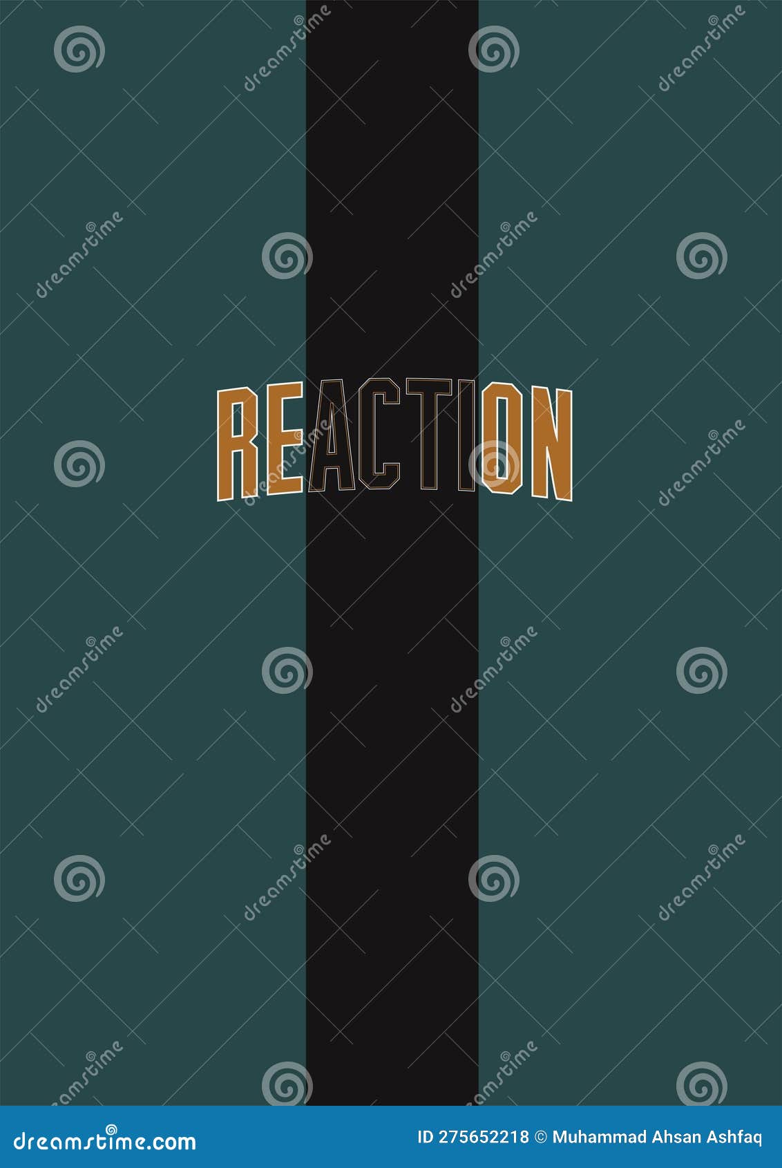 REACTION TEXT TYPOGRAPHY GRAPHIC DESIGN Stock Vector - Illustration of ...