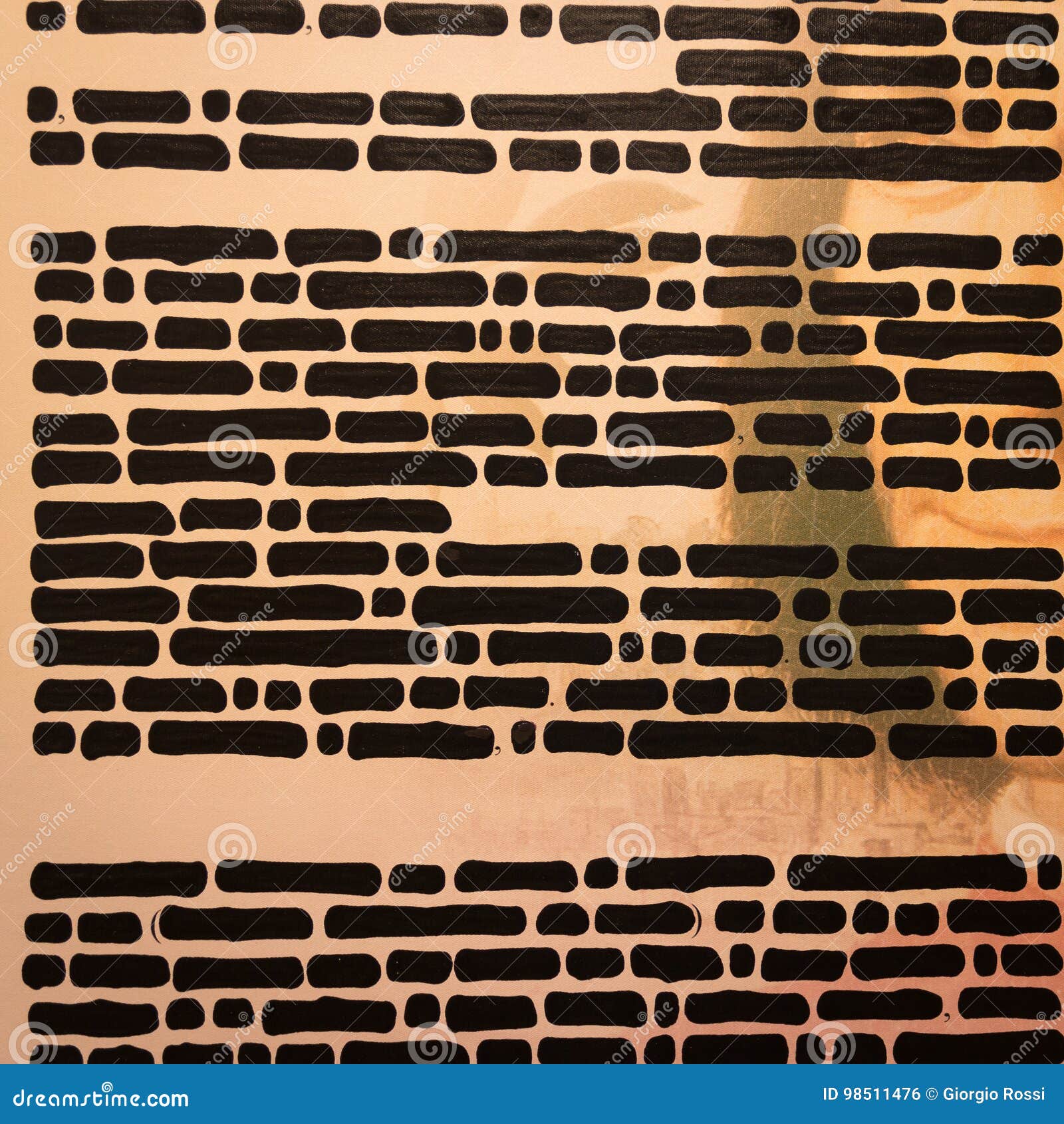 Artwork: Book Page with Watermark and Blacken Words Stock Photo - Image ...