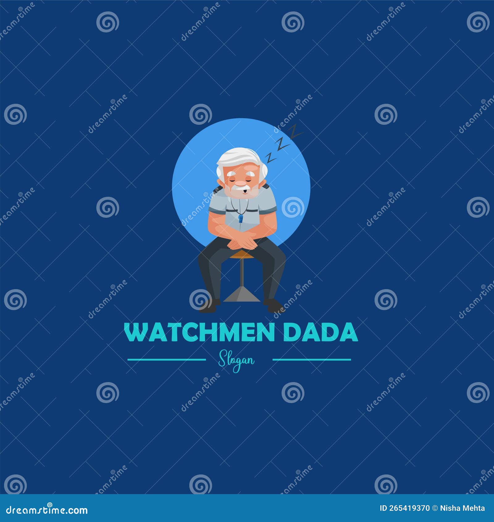 Watchmen Dada Vector Mascot Logo Stock Vector - Illustration of male ...