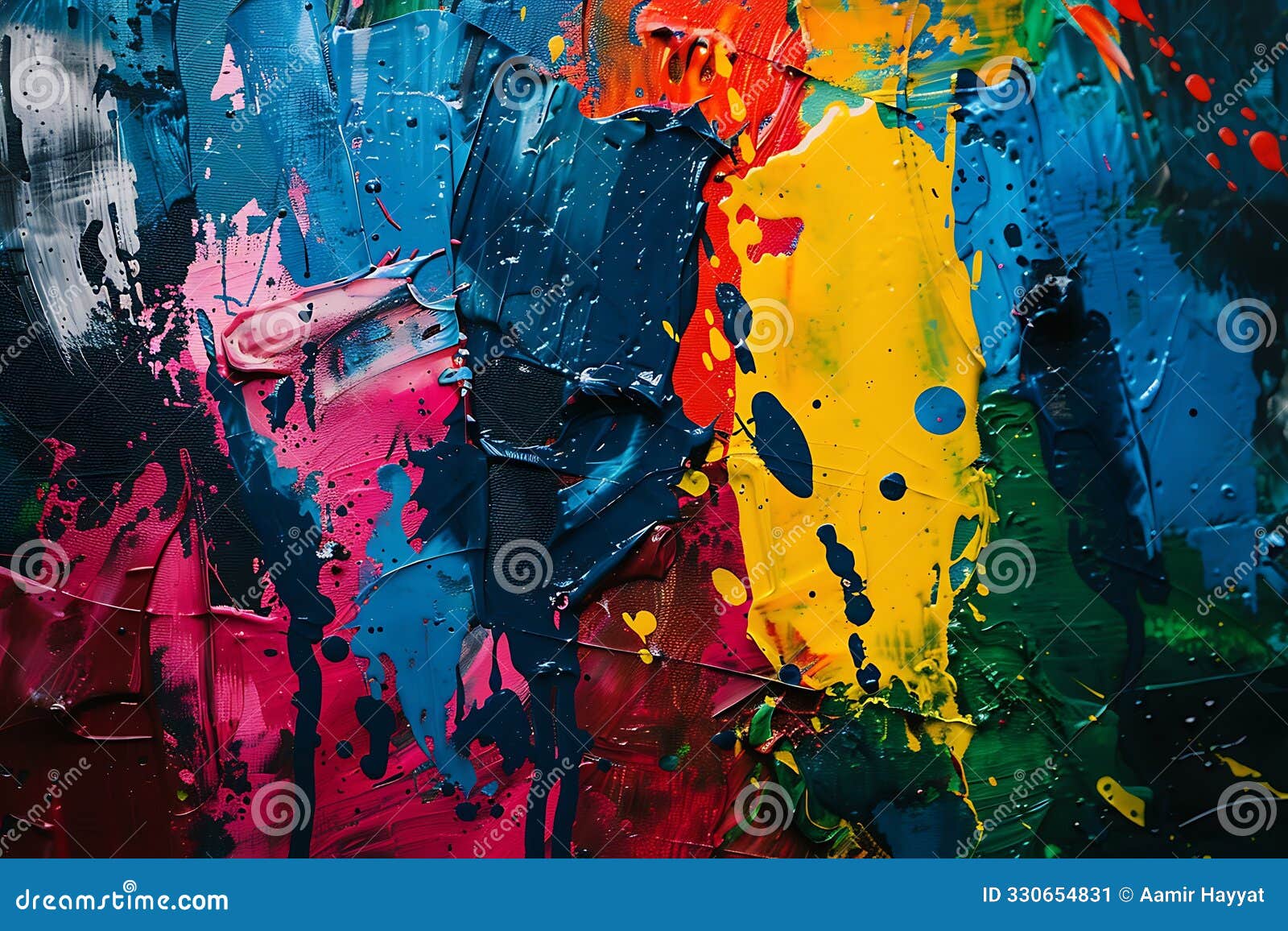 AI Art: Abstract Expressionism With Oil Painting Texture Royalty-Free ...