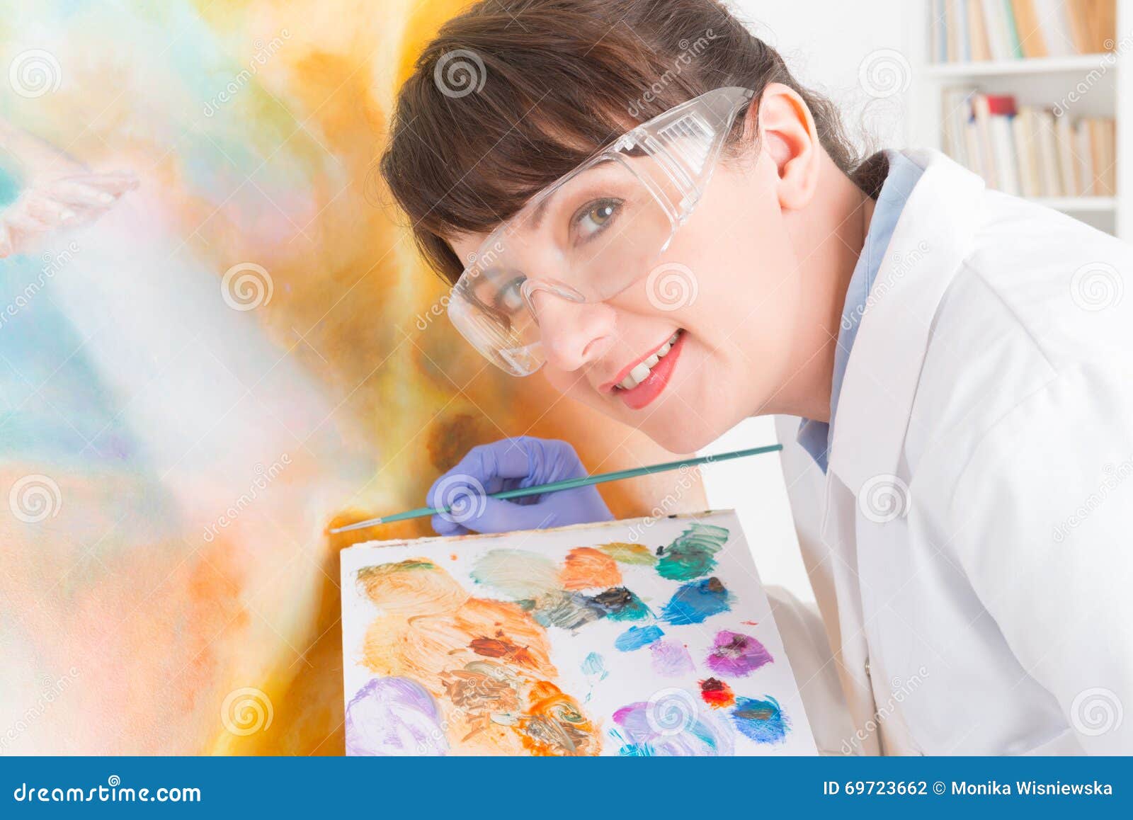Artwork Conservator at Work Stock Photo - Image of conservator ...