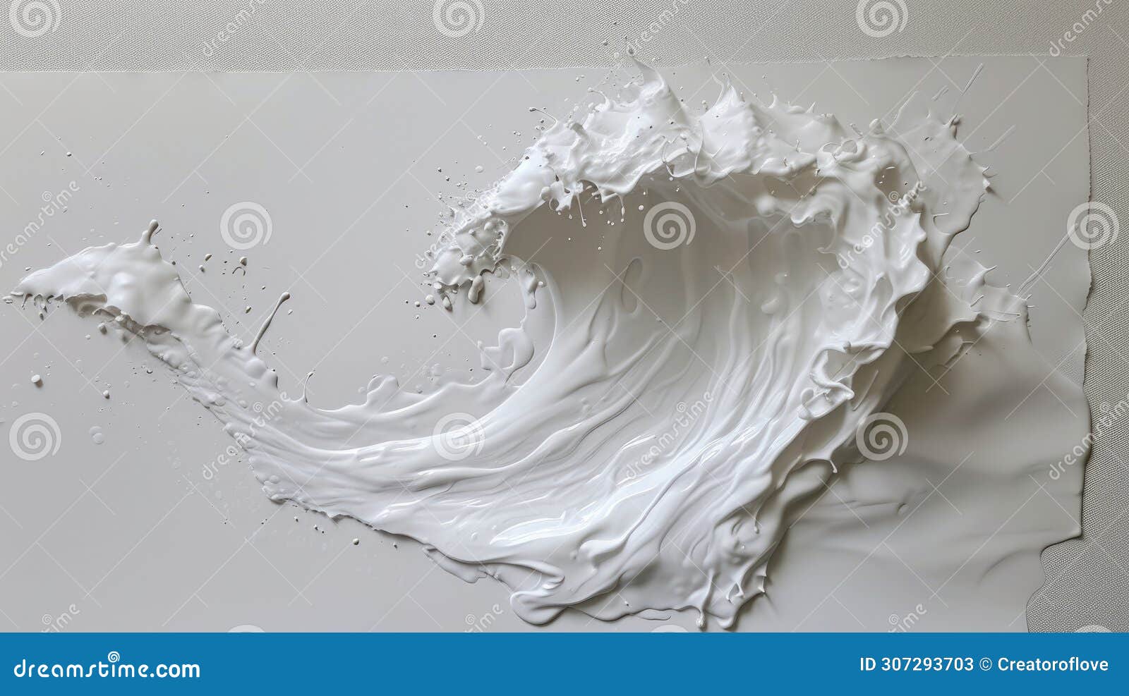 Artwork of 3d White Paint on White Background Stock Illustration ...
