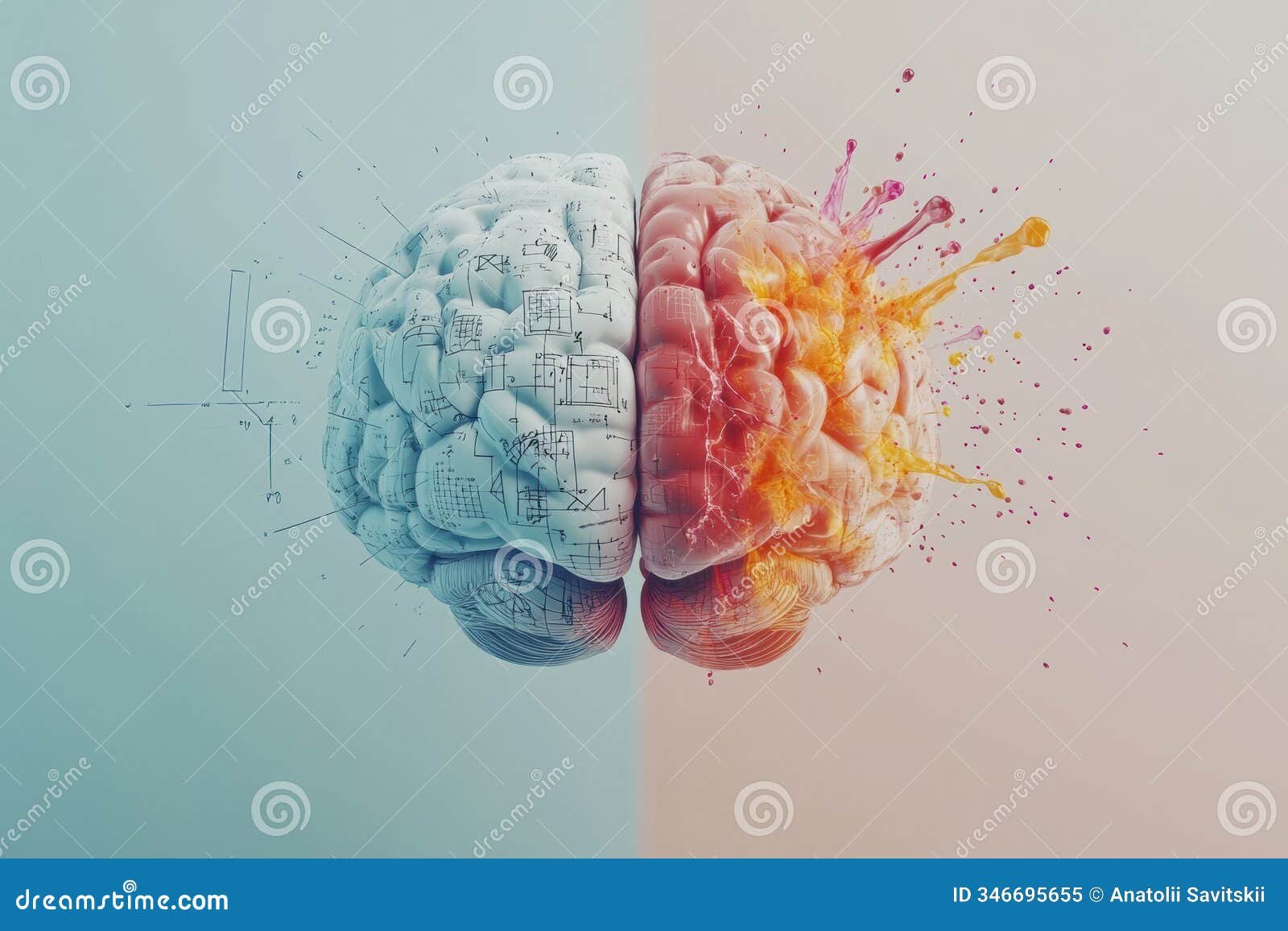 This Artwork Depicts a Brain Divided: One Half with Engineering ...