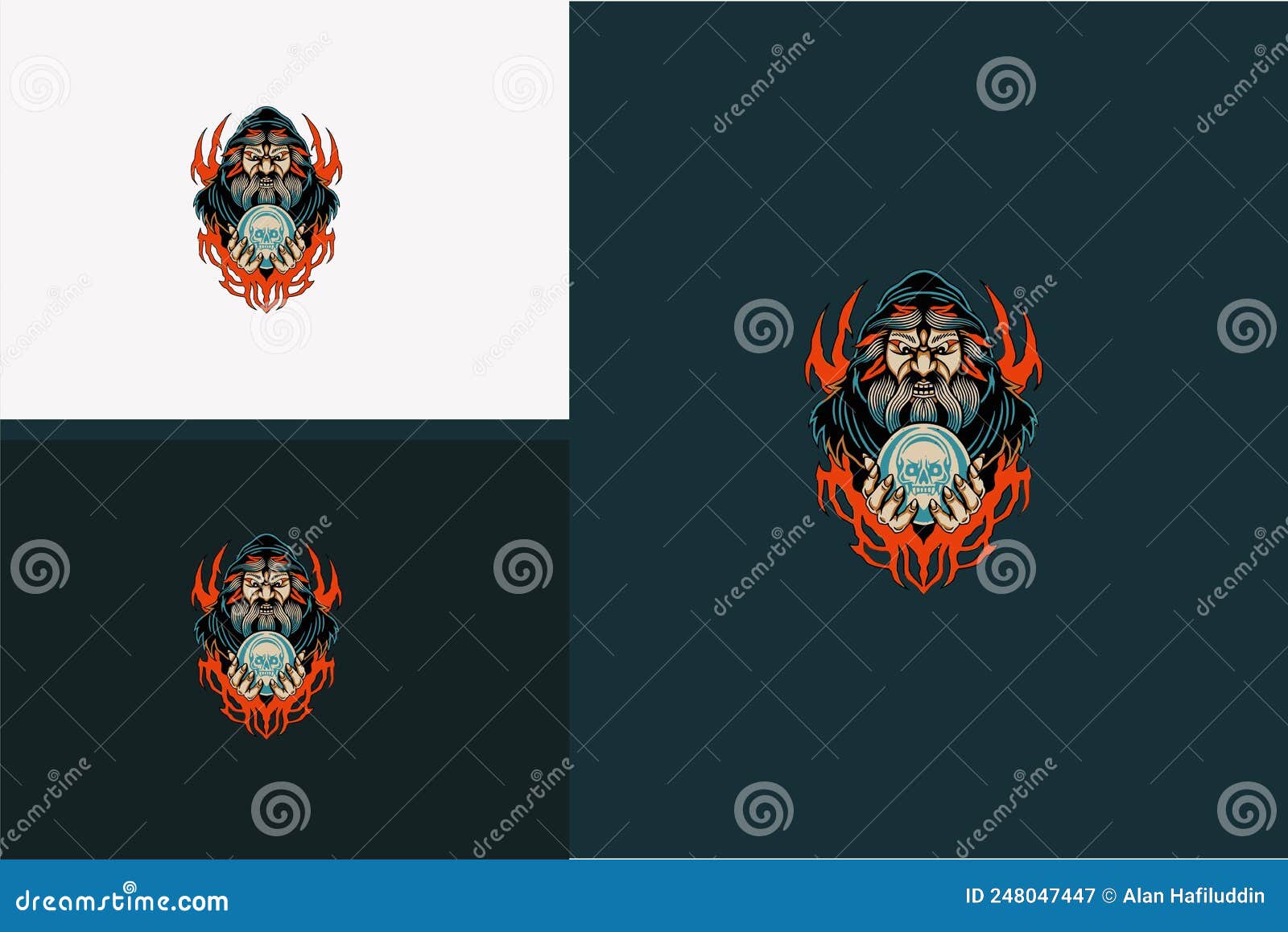 Artwork Design of Angry Witch Vector Concept Stock Vector ...