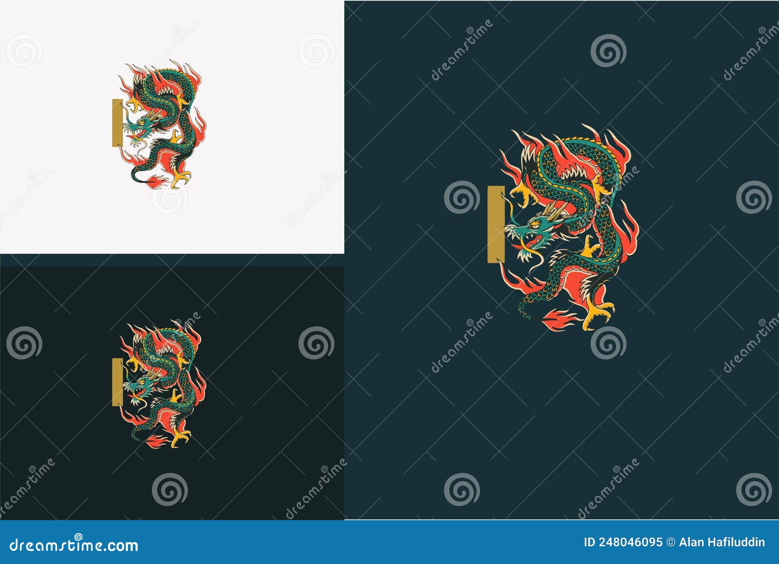 Artwork Design of Dragon Vector Stock Vector - Illustration of isolated ...