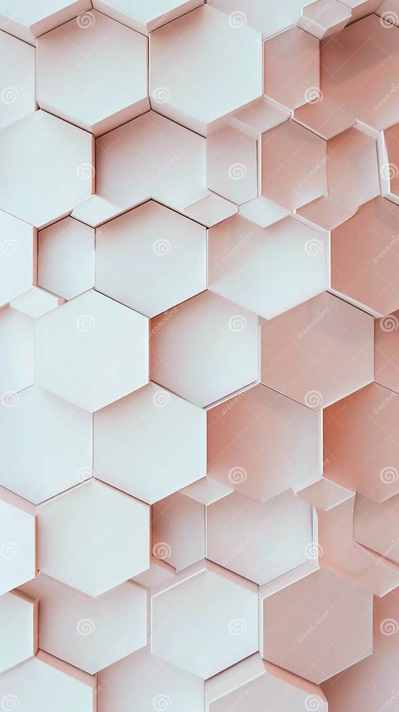 This Artwork Displays a Captivating Hexagonal Pattern Stock Photo ...