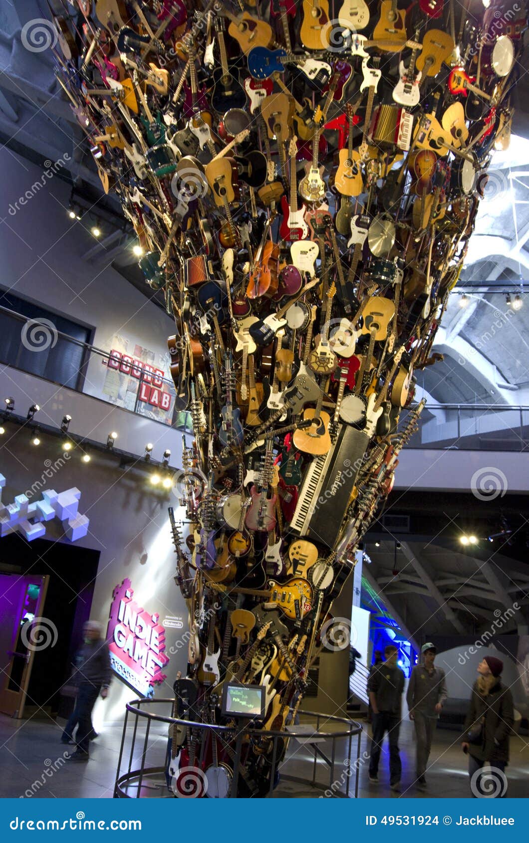 Artwork EMP museum Seattle editorial stock image. Image of catching ...