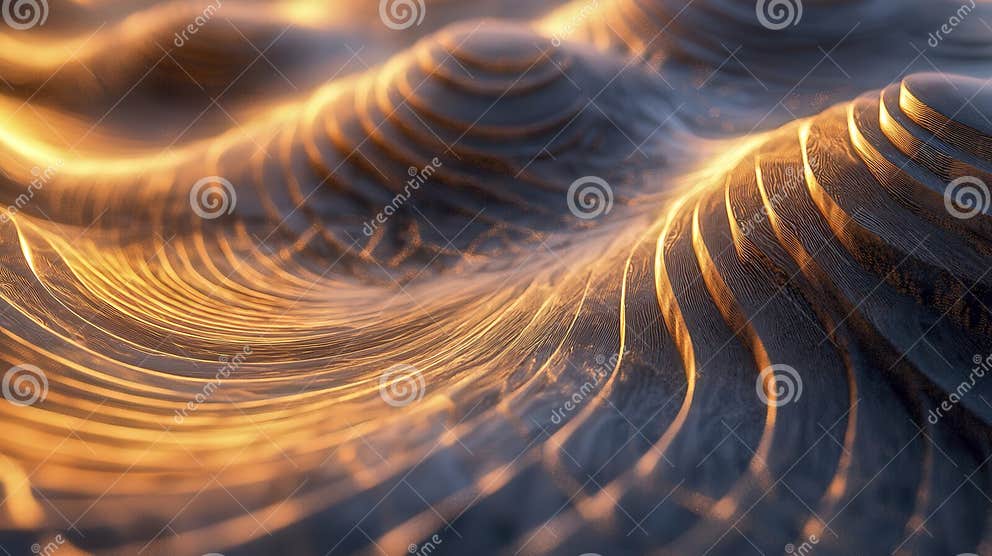 Resonant Waves Visualization Abstract Art Digital Design Glowing ...