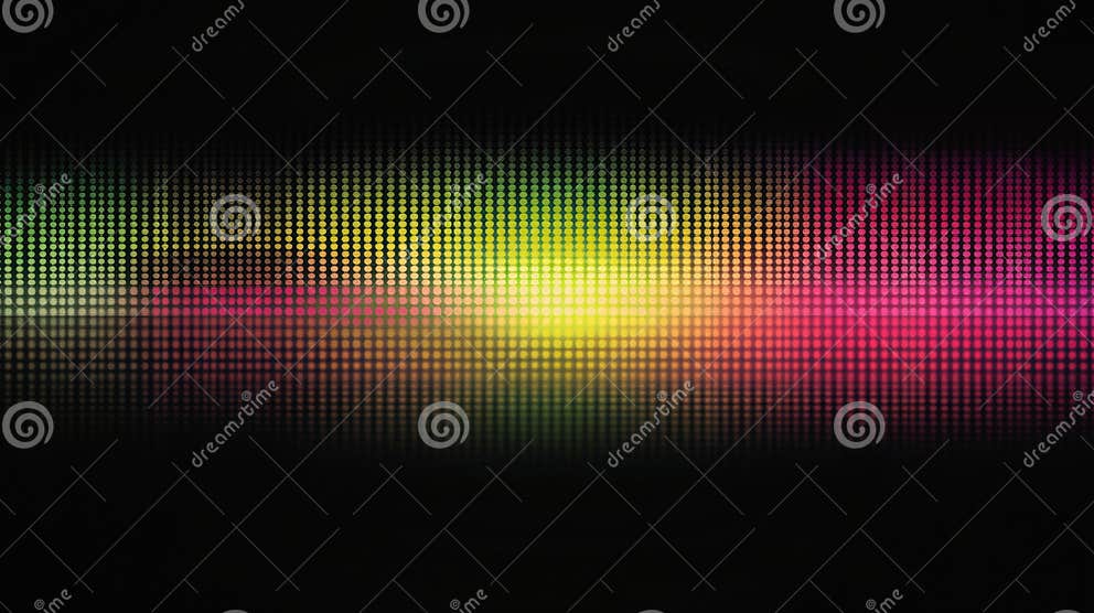 Glowing Abstract Mosaic with Vibrant Pixelated Colors Creating a ...