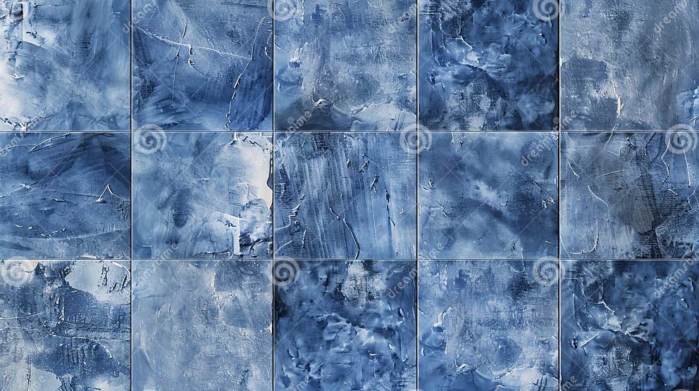 This Artwork Features a Captivating Blue Painted Texture Filled with ...