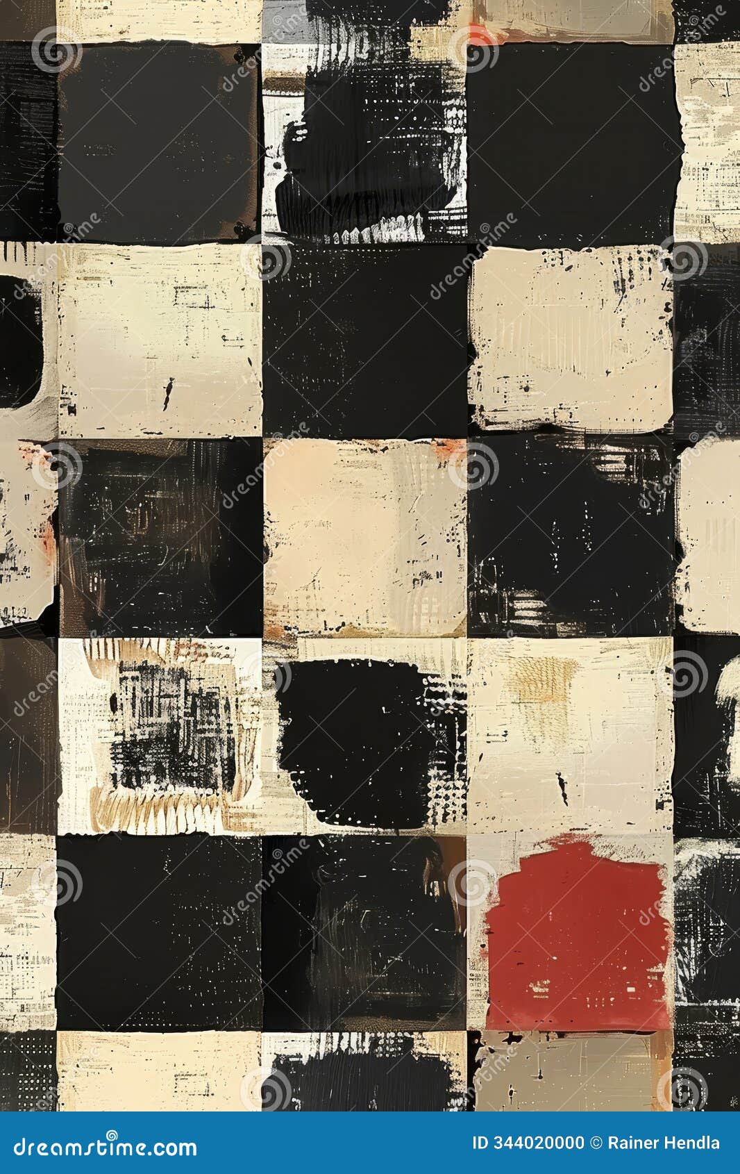 Abstract Checkerboard Pattern with Varying Shades in a Modern Art Style ...