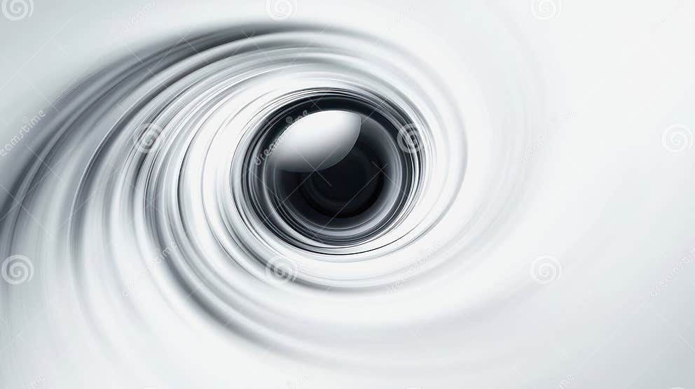 Dark Swirling Pattern with a Vortex Effect in a Monochrome Color Scheme ...