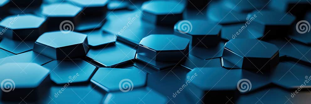 The Artwork Features an Intricate Pattern of Layered Hexagons that ...