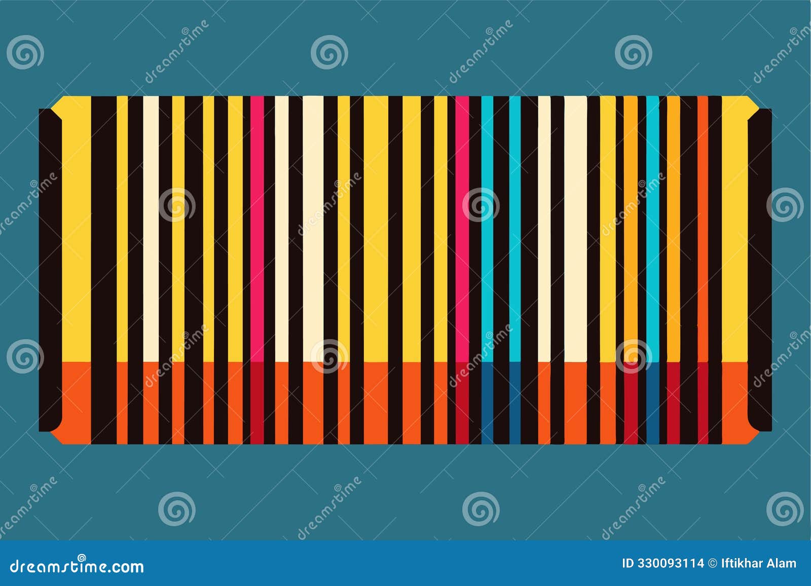 This Artwork Features a Striking, Customizable Barcode Design Set ...