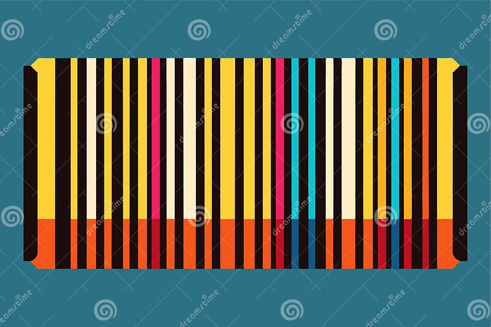 This Artwork Features a Striking, Customizable Barcode Design Set ...