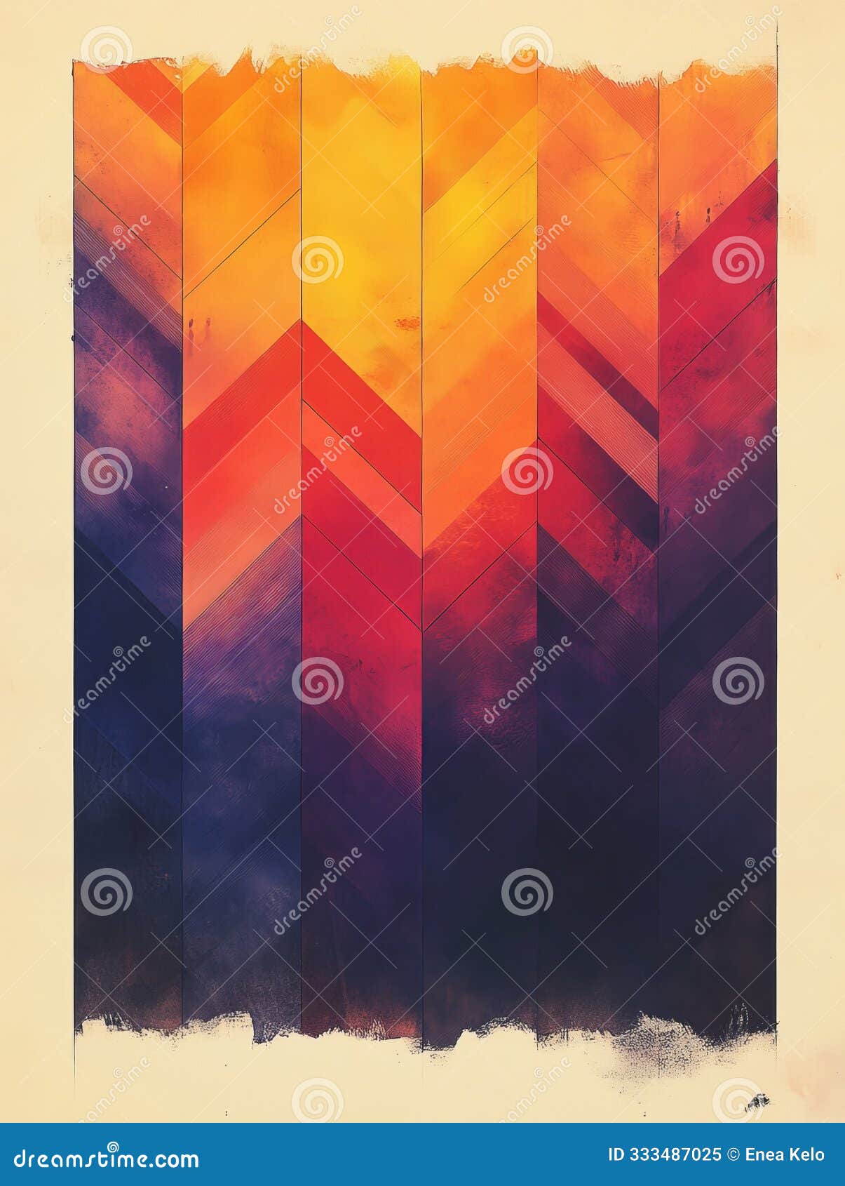 Symmetry in Color: a Minimalist Touch Stock Illustration - Illustration ...
