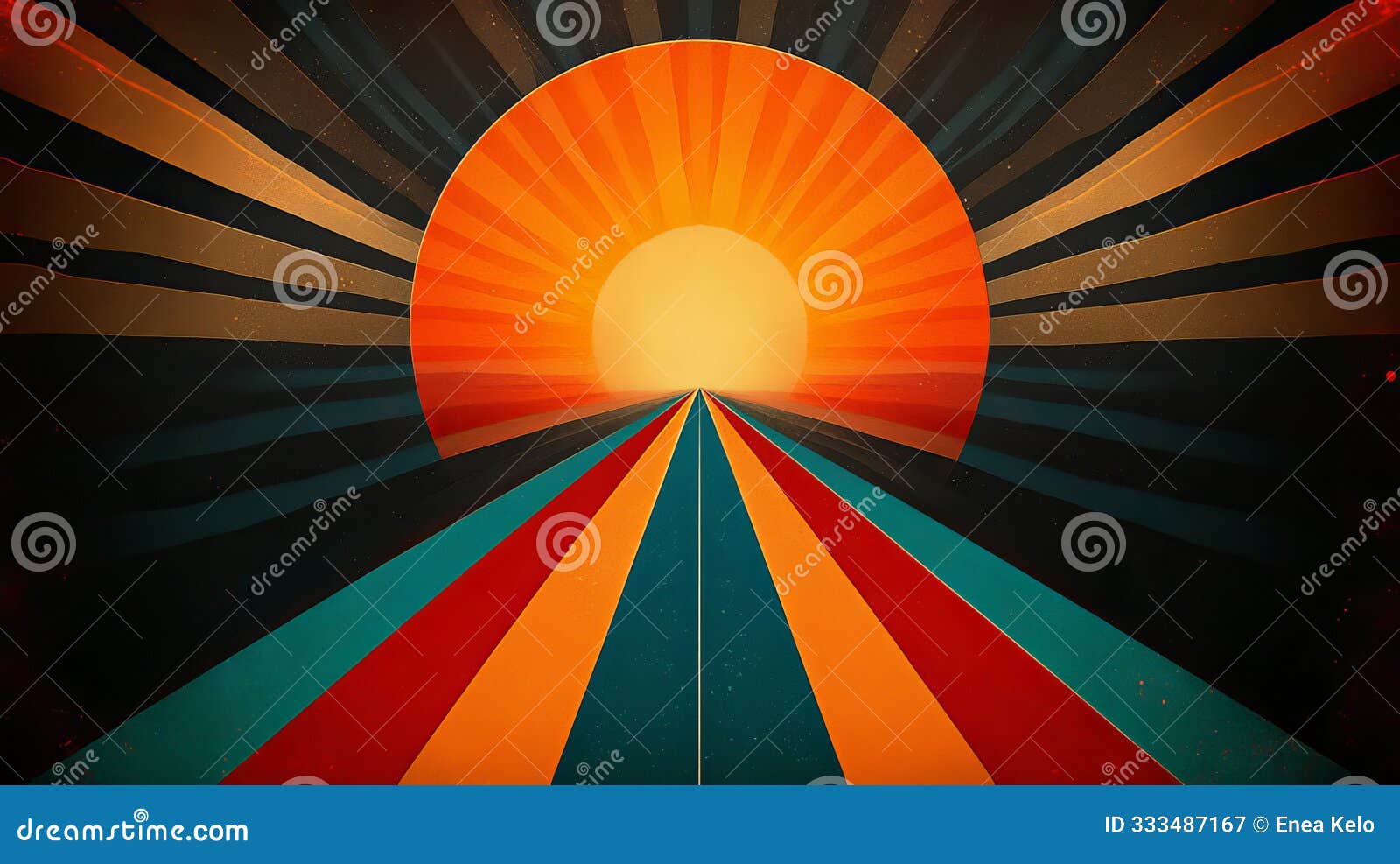 Symmetry in Color: a Minimalist Touch Stock Illustration - Illustration ...