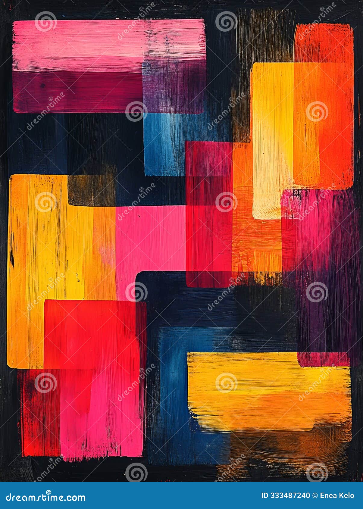 Symmetry in Color: a Minimalist Touch Stock Illustration - Illustration ...