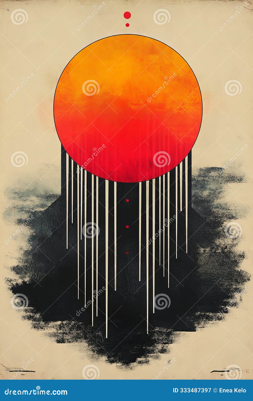Symmetry in Color: a Minimalist Touch Stock Illustration - Illustration ...