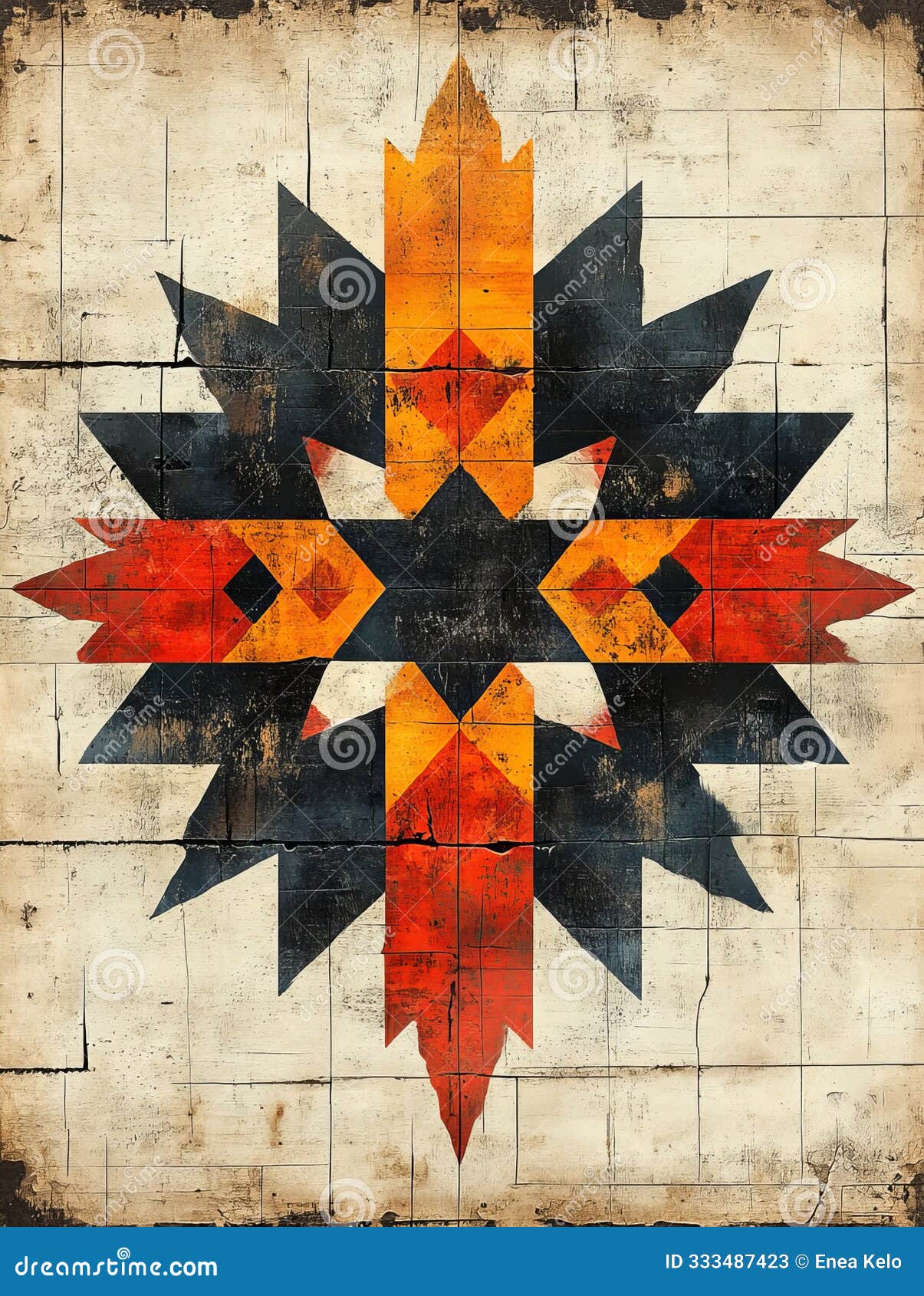 Symmetry in Color: a Minimalist Touch Stock Illustration - Illustration ...