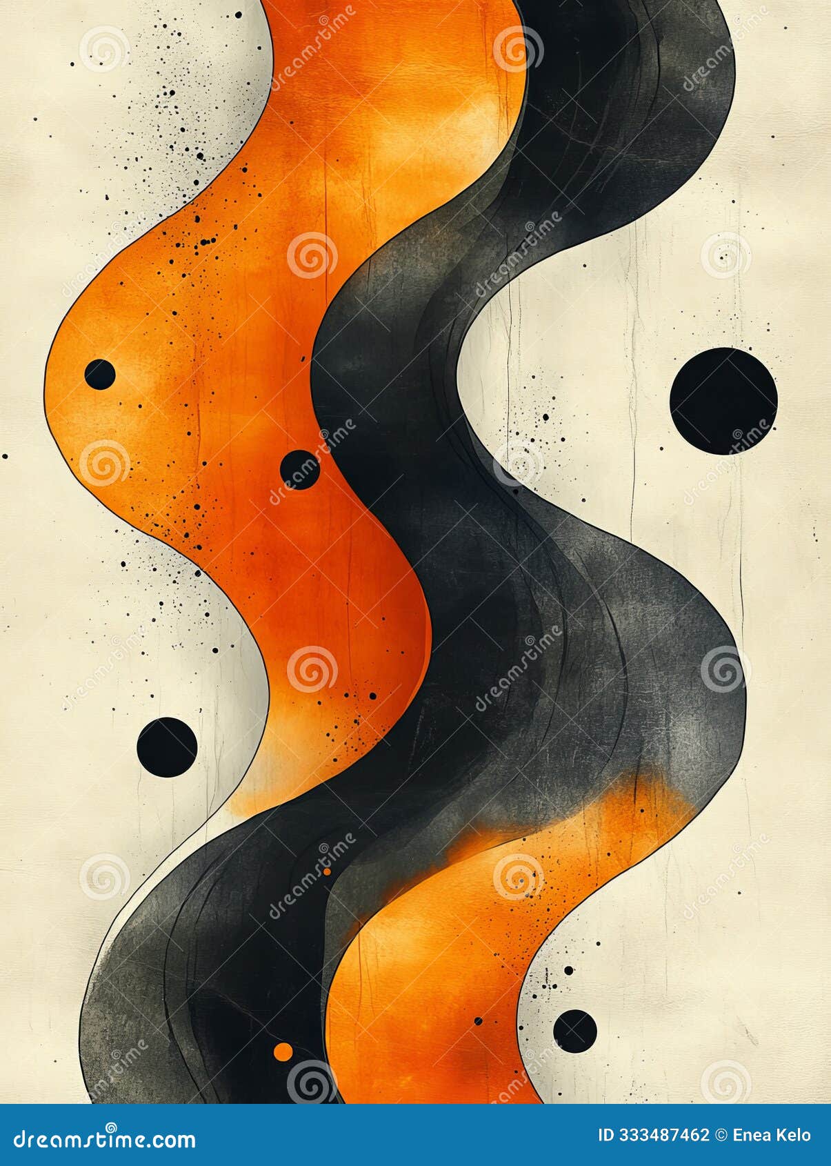 Symmetry in Color: a Minimalist Touch Stock Illustration - Illustration ...