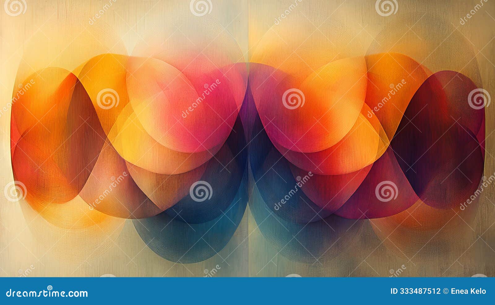 Symmetry in Color: a Minimalist Touch Stock Illustration - Illustration ...