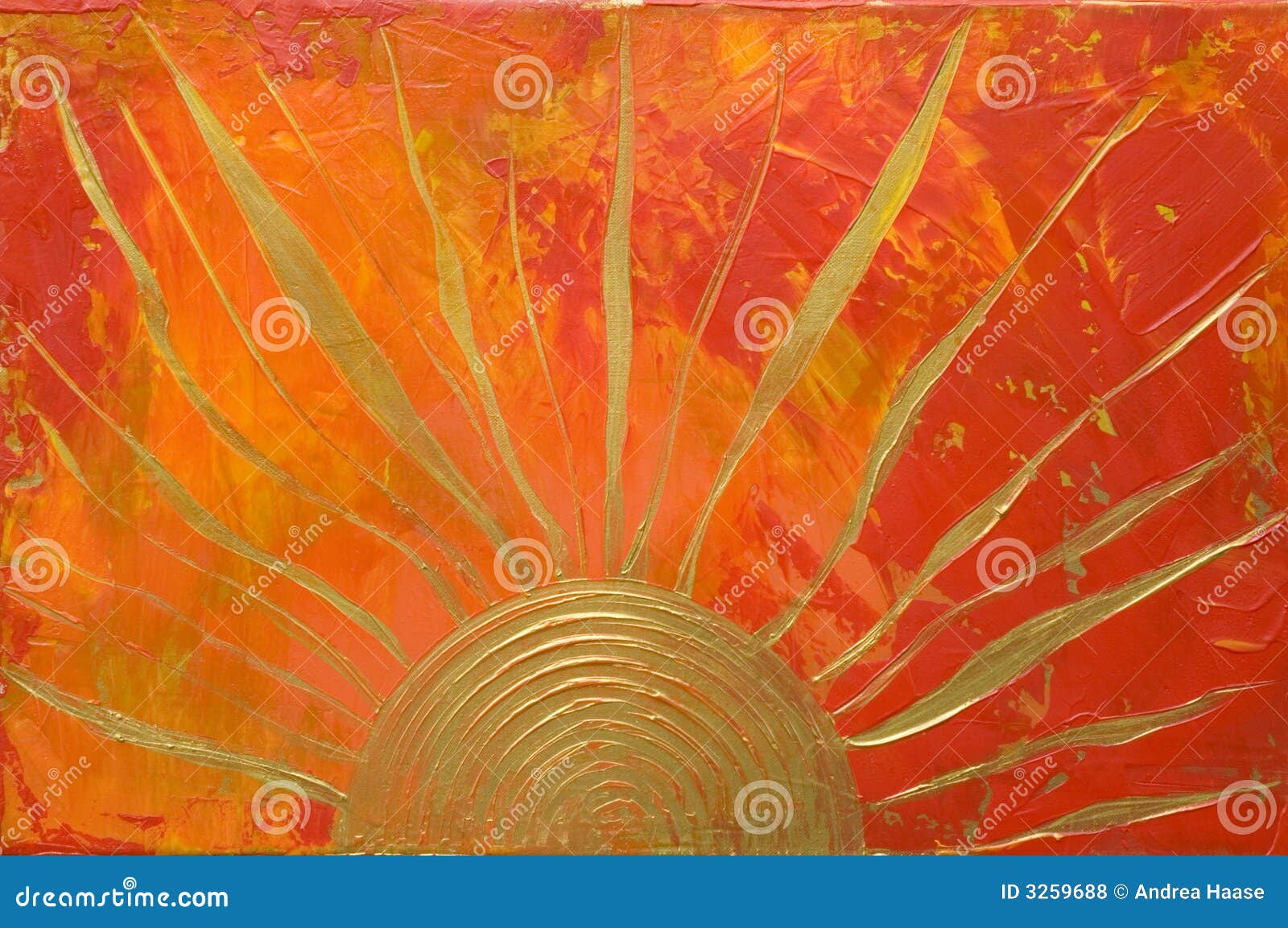 Artwork with golden sun stock illustration. Illustration of artwork ...