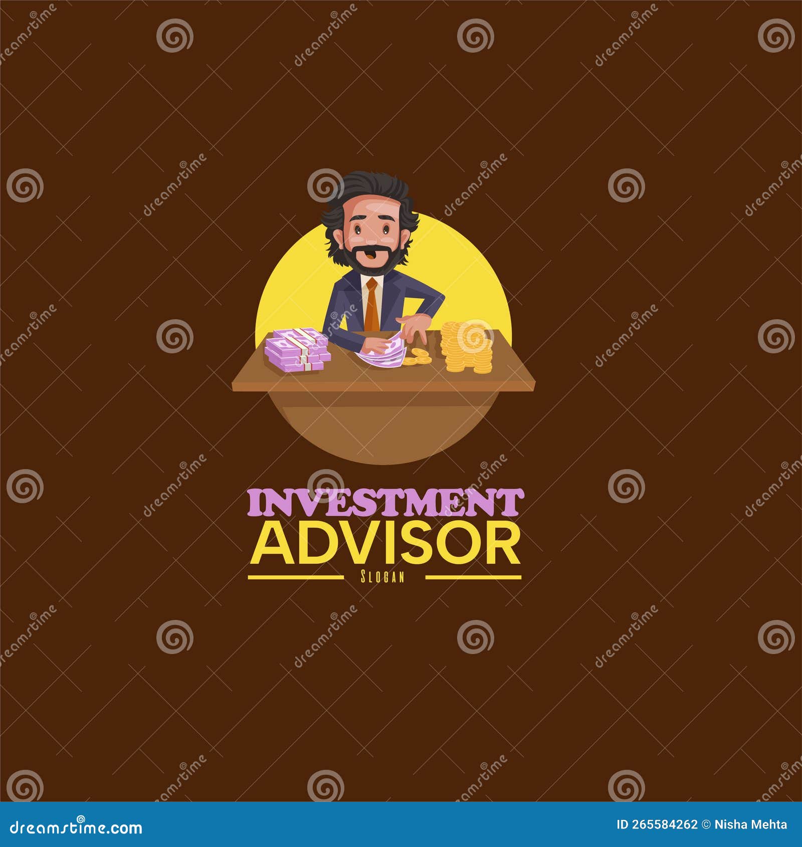 Investment Advisor Icon Outline Style. Thin Line Creative Investment ...