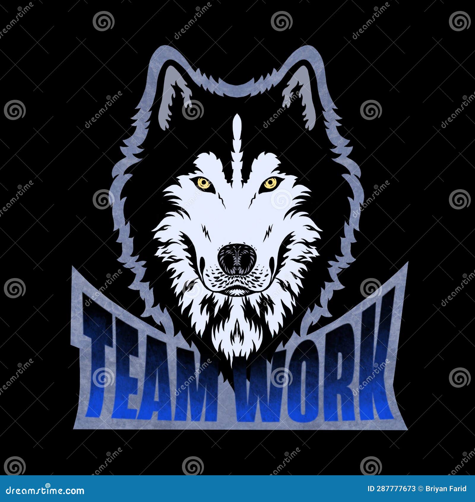 Teamwork wolf stock illustration. Illustration of forest - 287777673