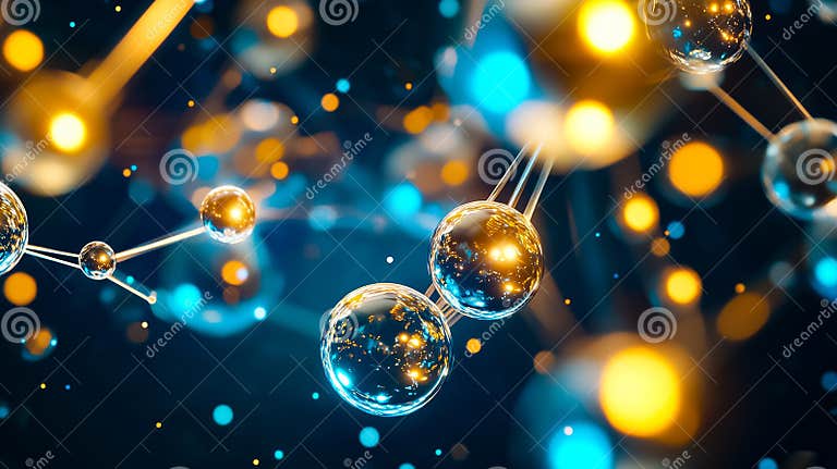 This Artwork Illustrates Quantum Computing Elements with Glowing ...