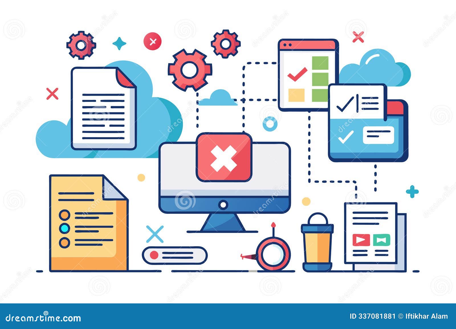 The Artwork Illustrates Various Data Entry Mistakes Using Simple ...