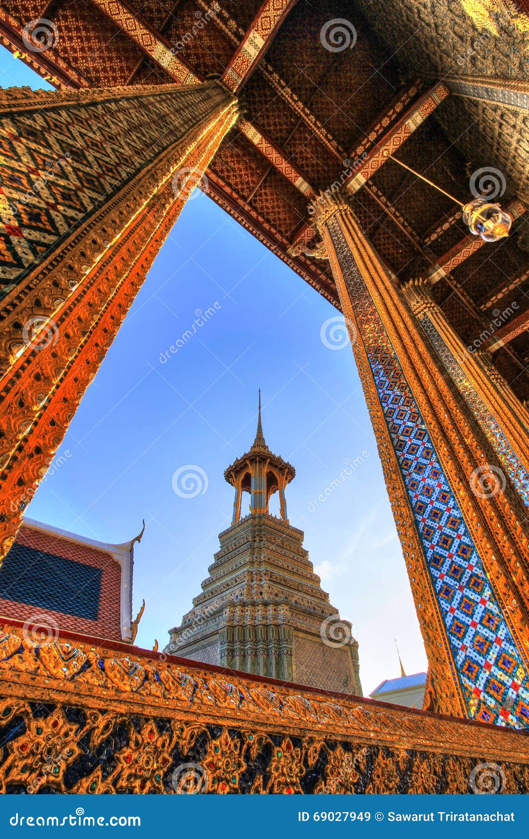 Artwork Inside Public Royal Temple Stock Image - Image of buddhism ...