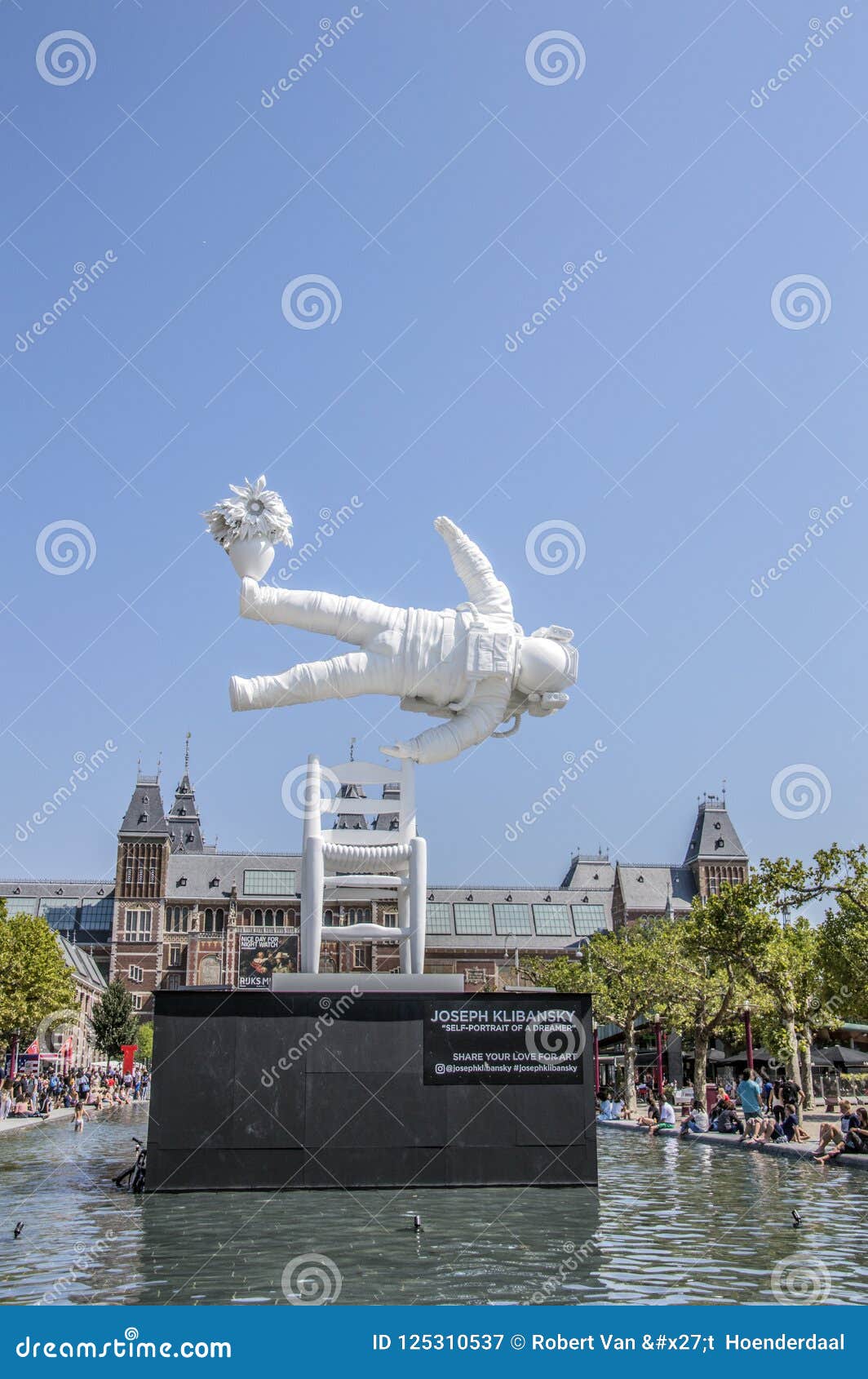 Artwork from Joseph Klibansky at the Museumplein Square at Amsterdam ...
