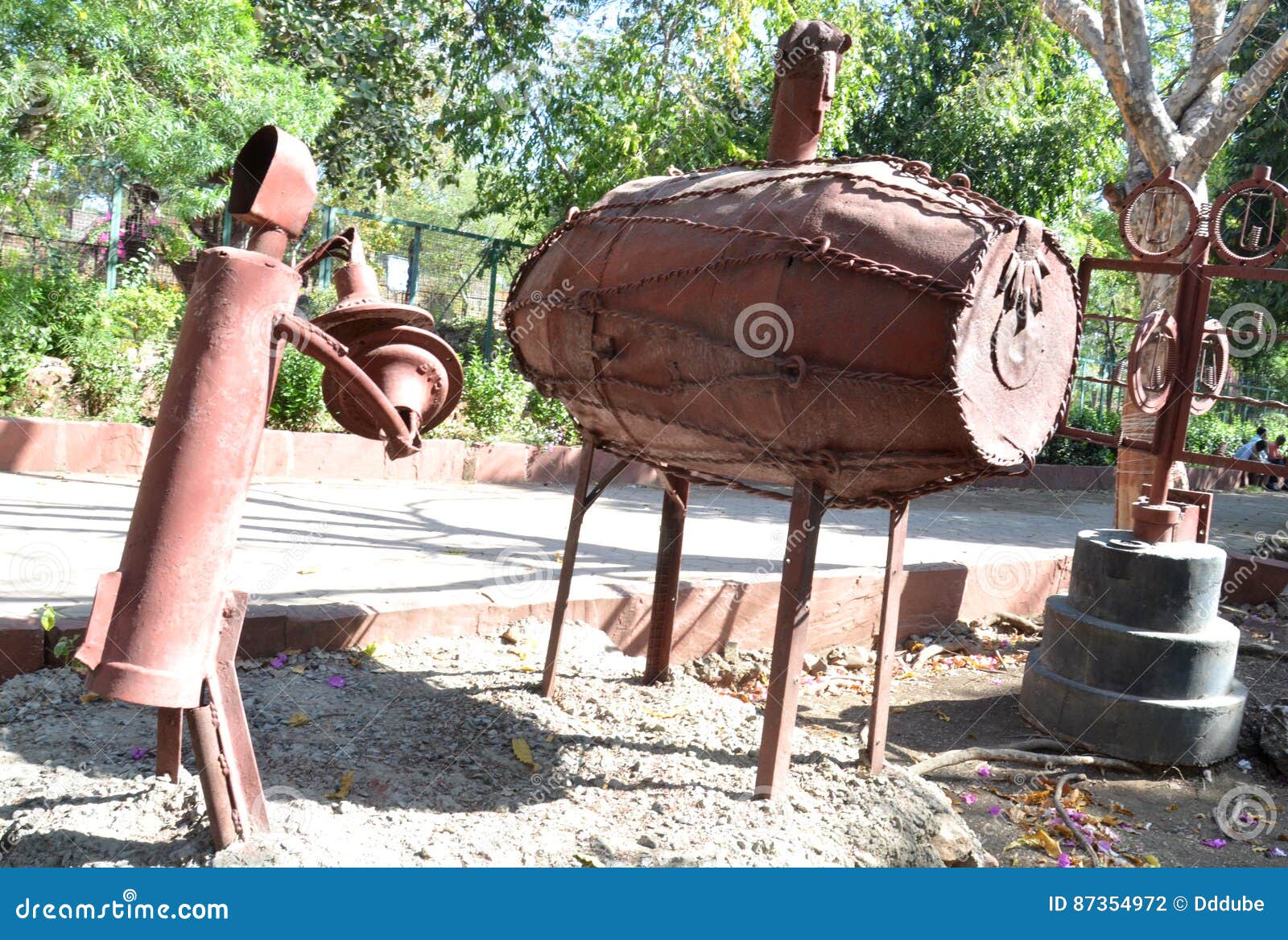 Artwork Made by Waste Iron Material Editorial Photography - Image of ...