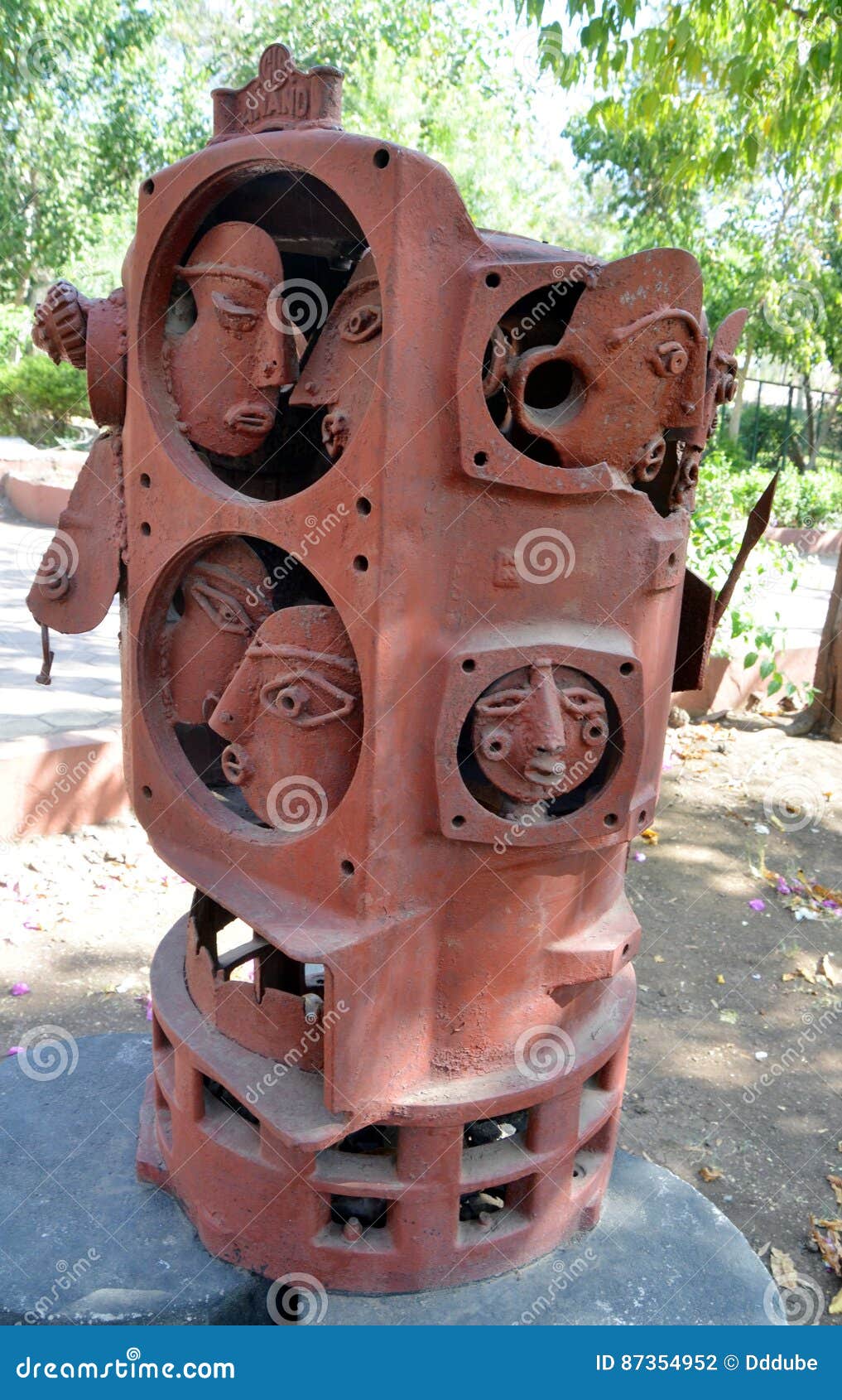 Artwork Made by Waste Iron Material Editorial Photography - Image of ...