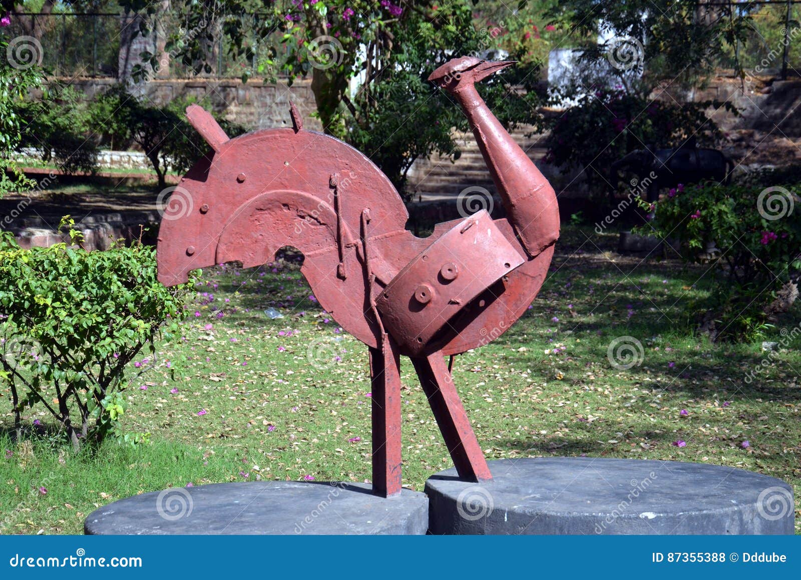 Artwork Made by Waste Iron Material Editorial Stock Photo - Image of ...