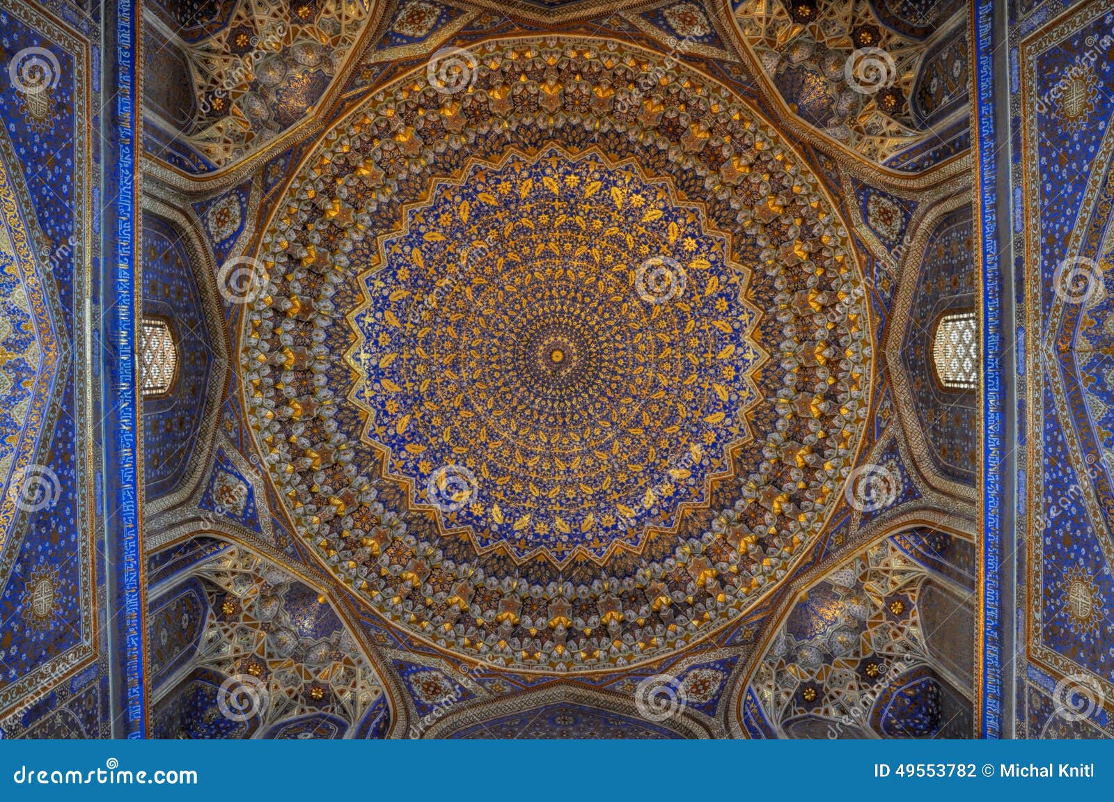 Artwork in mosque stock photo. Image of religious, roof - 49553782