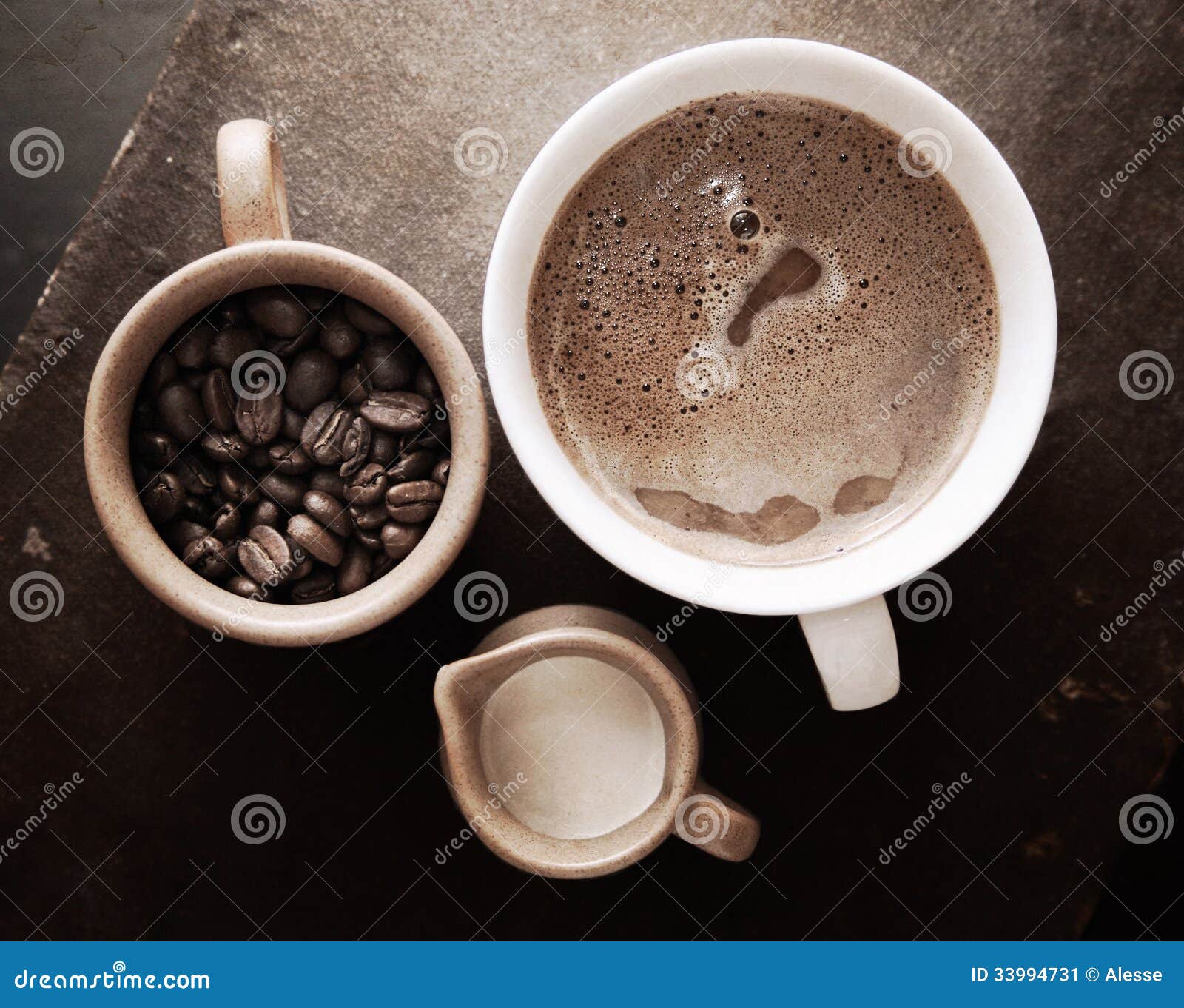Artwork in Retro Style, Coffee Stock Image - Image of white, espresso ...