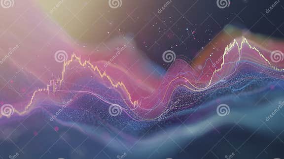 Fluctuation Visualization with Smooth Flowing Lines Abstract Design ...