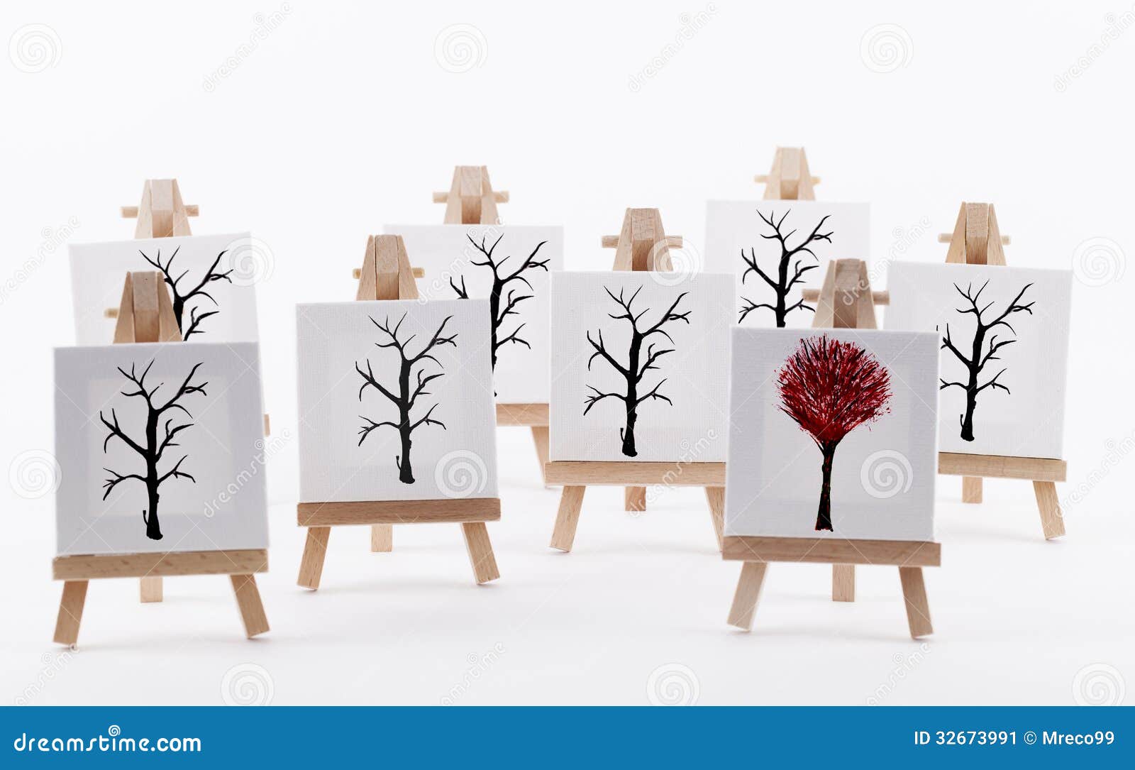 Artwork Showing Originality Concept Stock Image - Image of plant ...