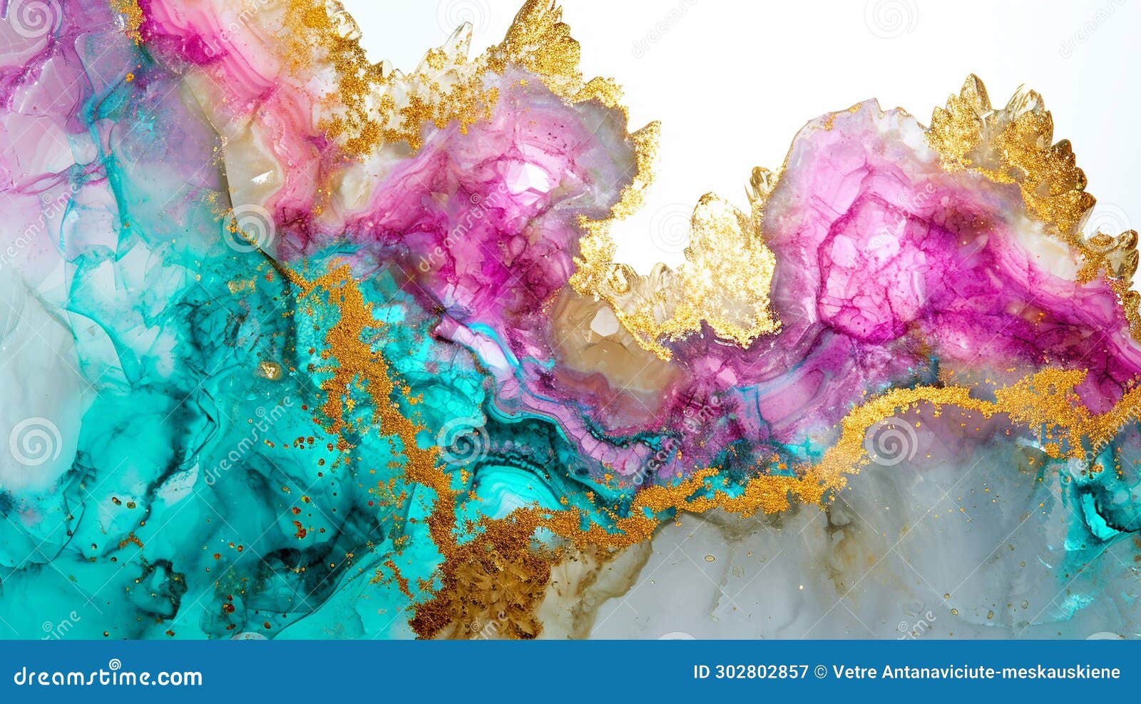 Artwork in the Style of Crystalline and Geological Forms Stock ...
