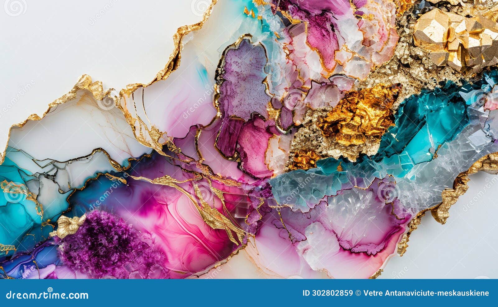 Artwork in the Style of Crystalline and Geological Forms Stock ...