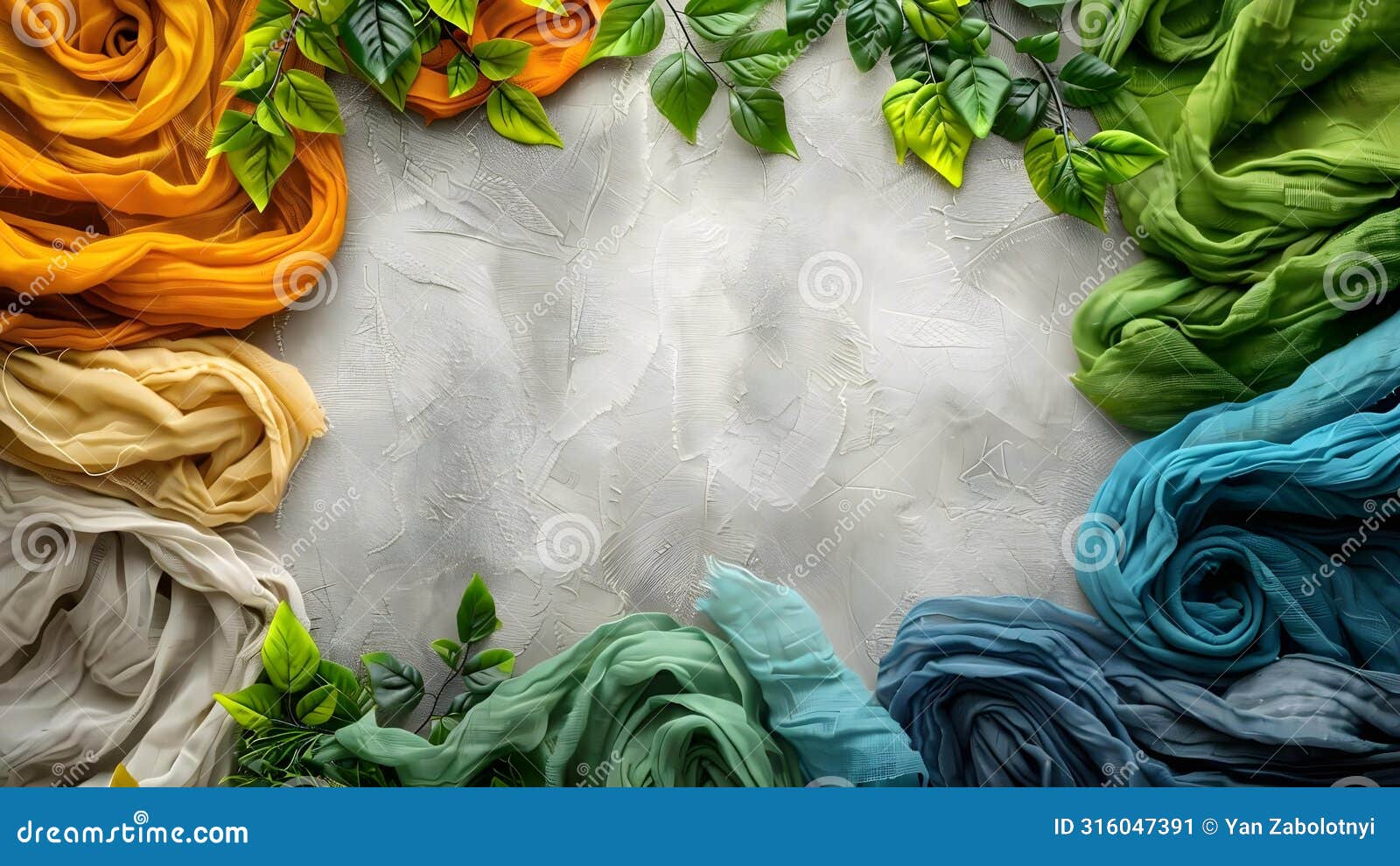 Artwork Symbolizing Environmental Protection Using Recycled Fabric ...