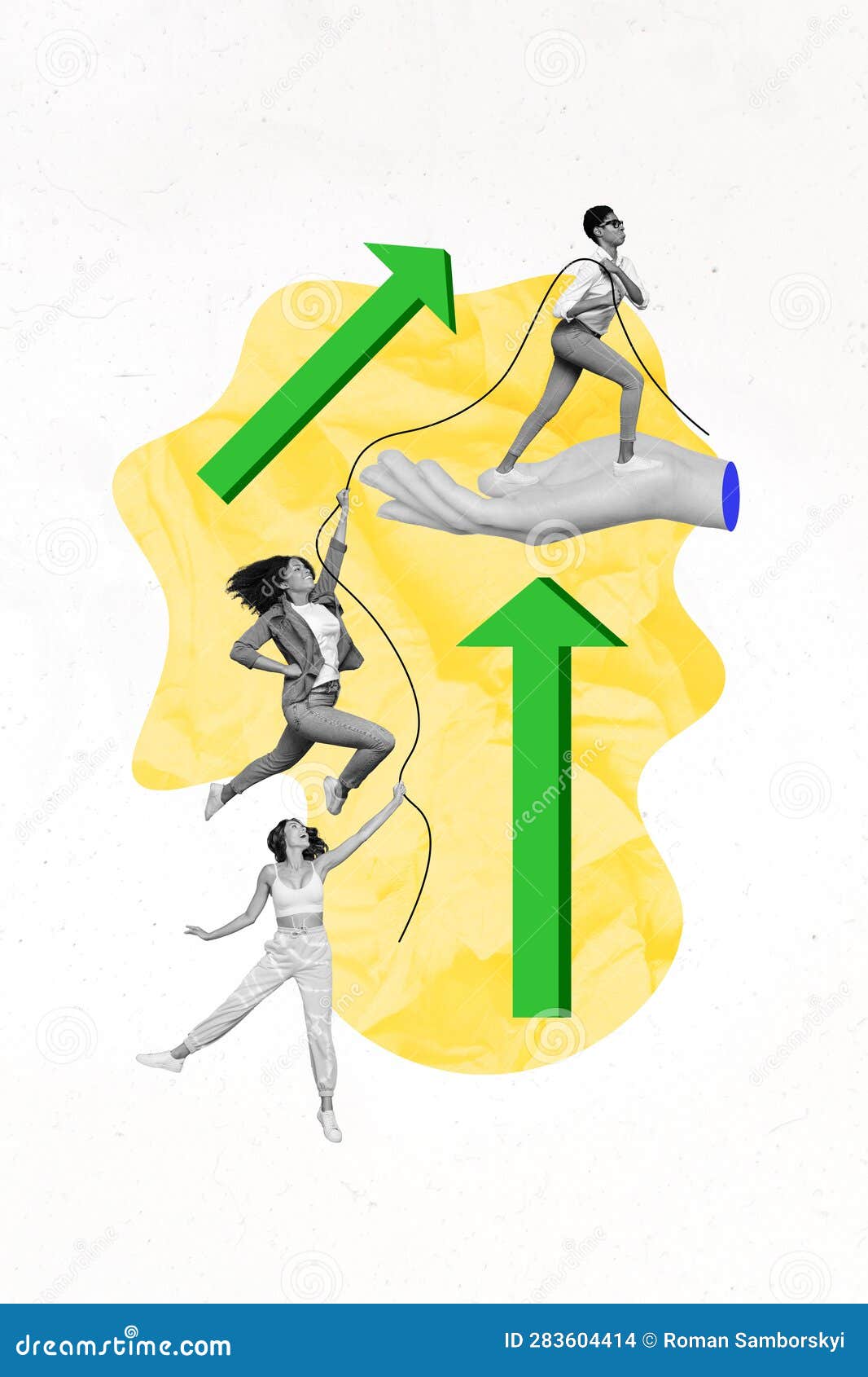 Artwork Template Pop Collage of Many Hardworking People Works Hard ...