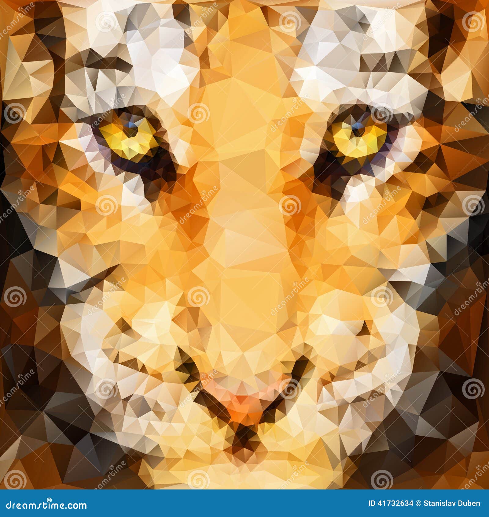 Artwork of tiger cub stock vector. Illustration of mammal - 41732634