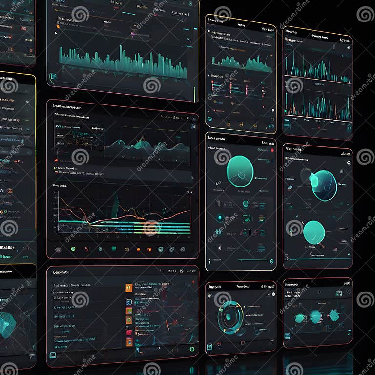 Evolution of Software UI: from Code To AI. Stock Illustration ...