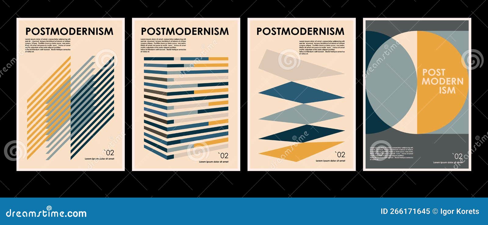 Artworks, Posters Inspired Postmodern of Vector Abstract Dynamic ...