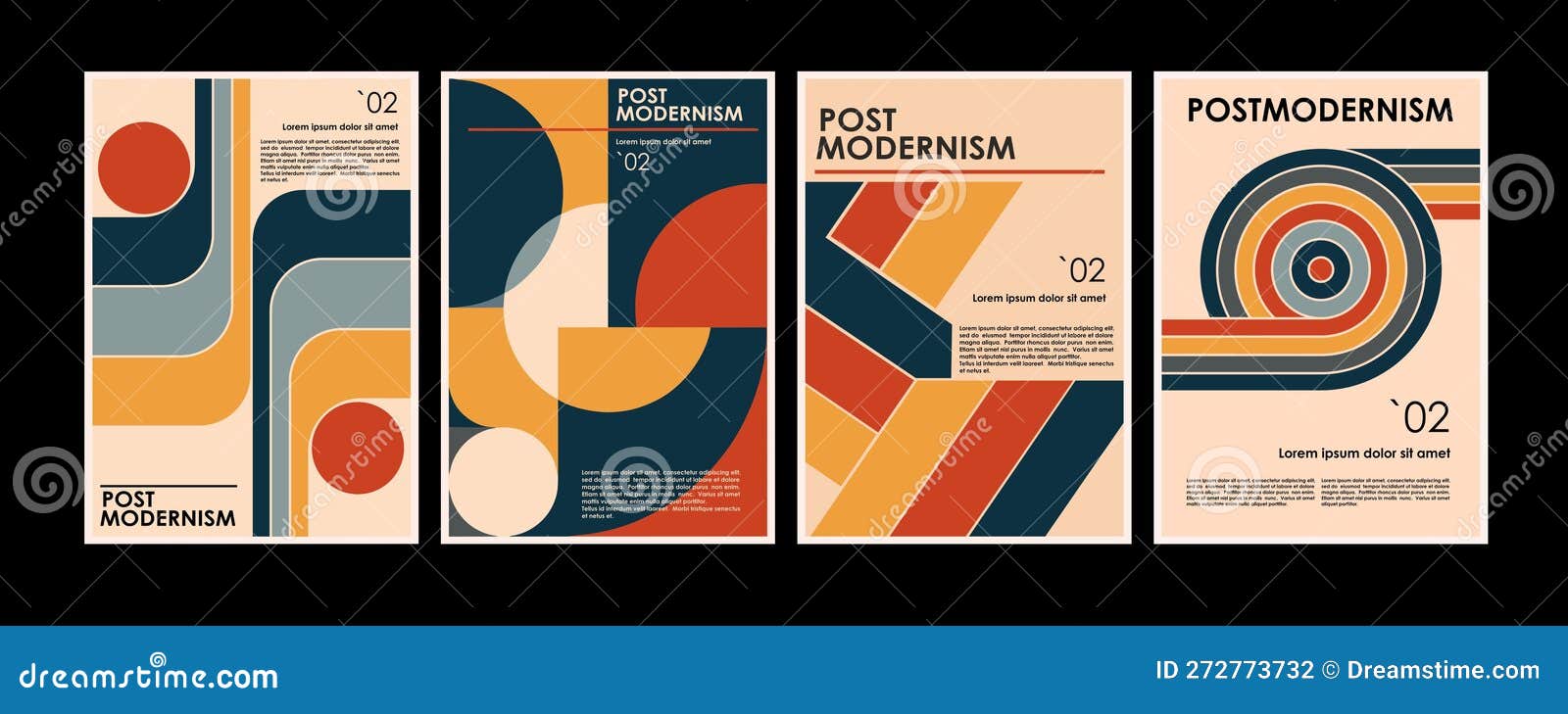 Artworks, Posters Inspired Postmodern of Vector Abstract Dynamic ...