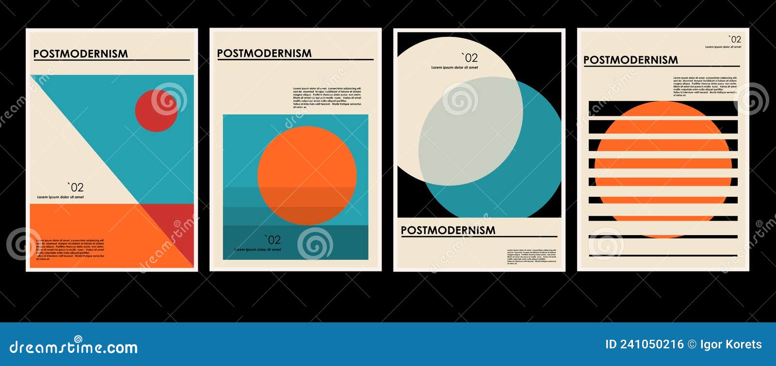 Artworks, Posters Inspired Postmodern of Vector Abstract Dynamic ...
