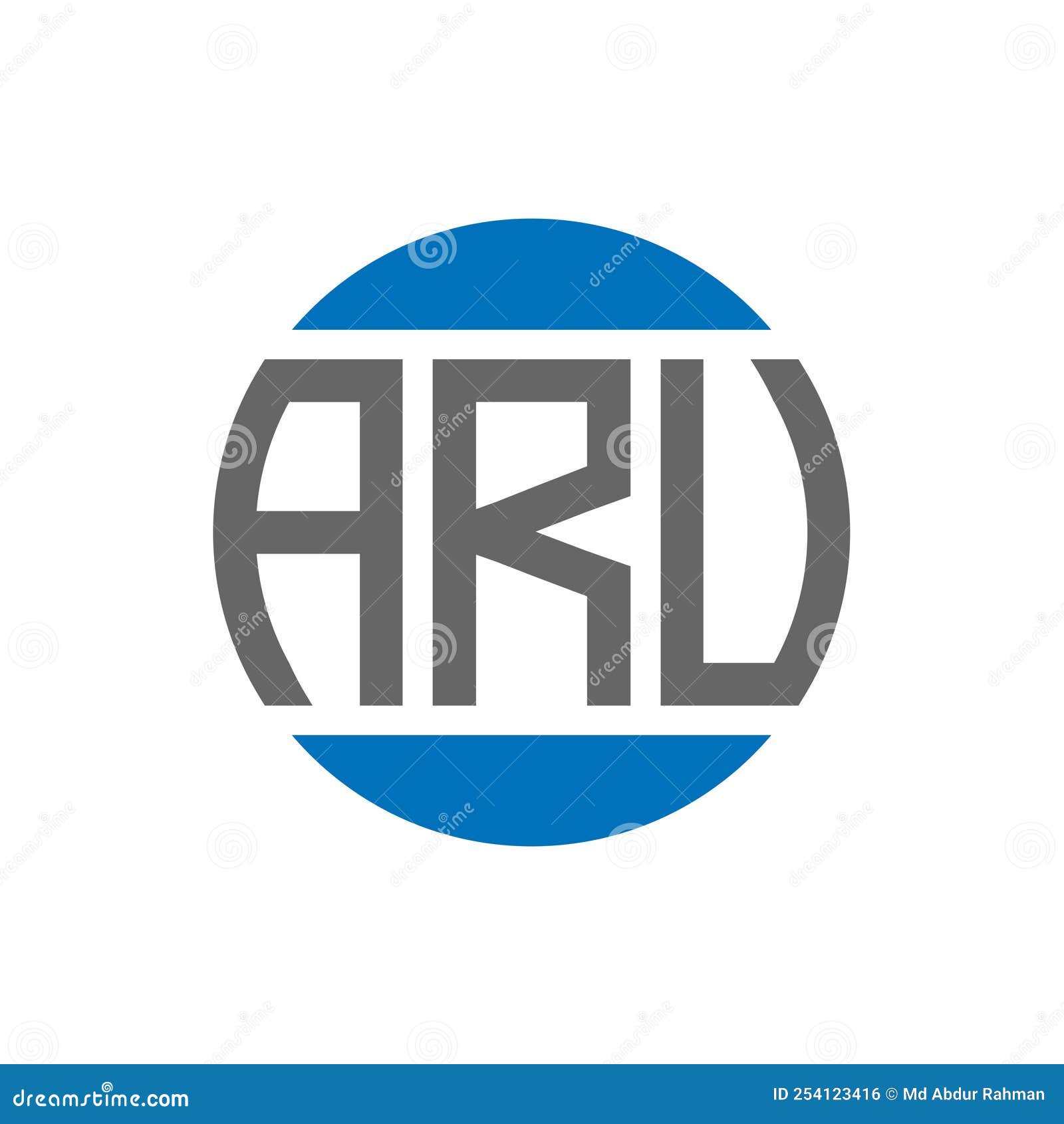 ARU Letter Logo Design on White Background. ARU Creative Initials ...